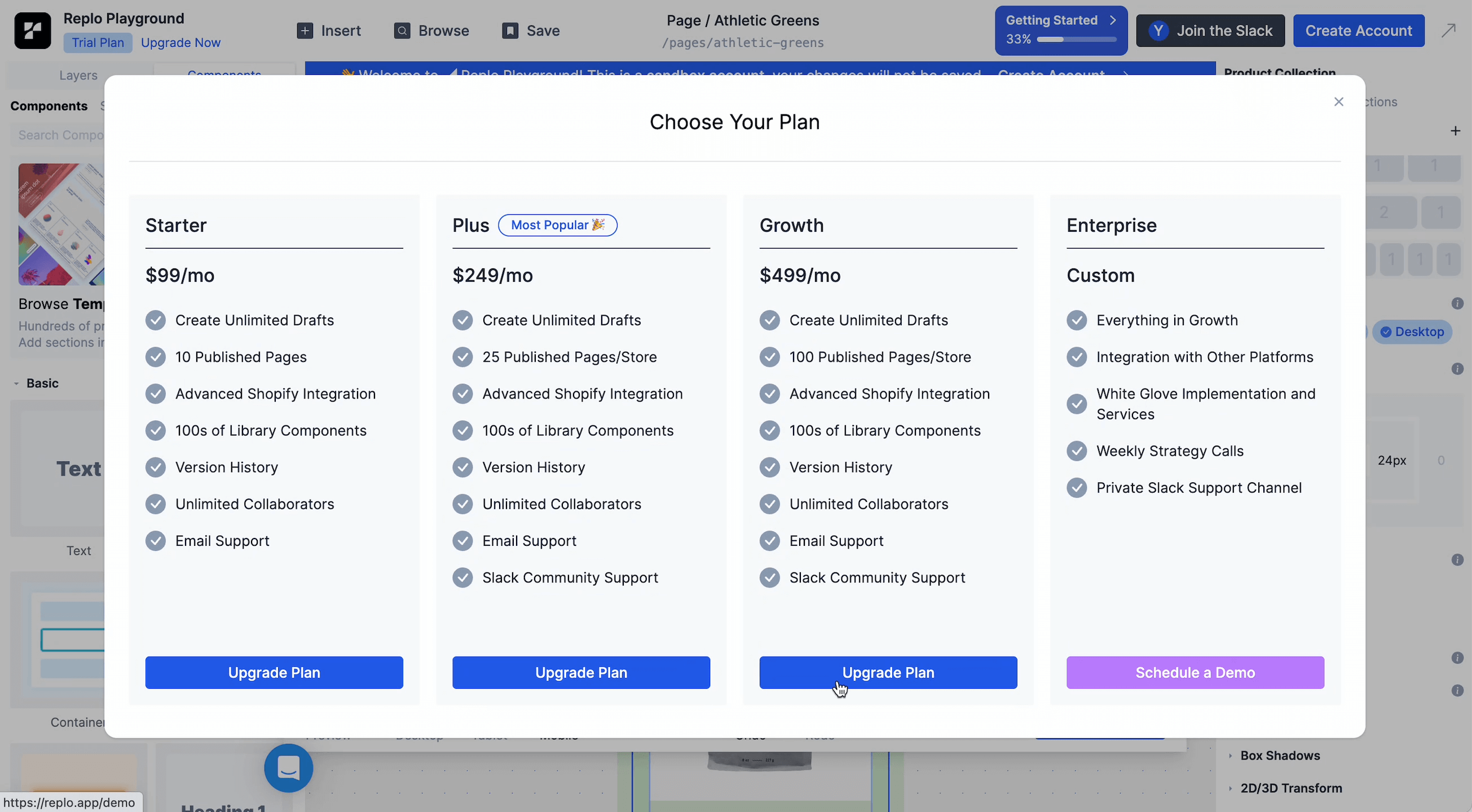 Replo | UI, UX Design | SaaS | Application Design | saas ui